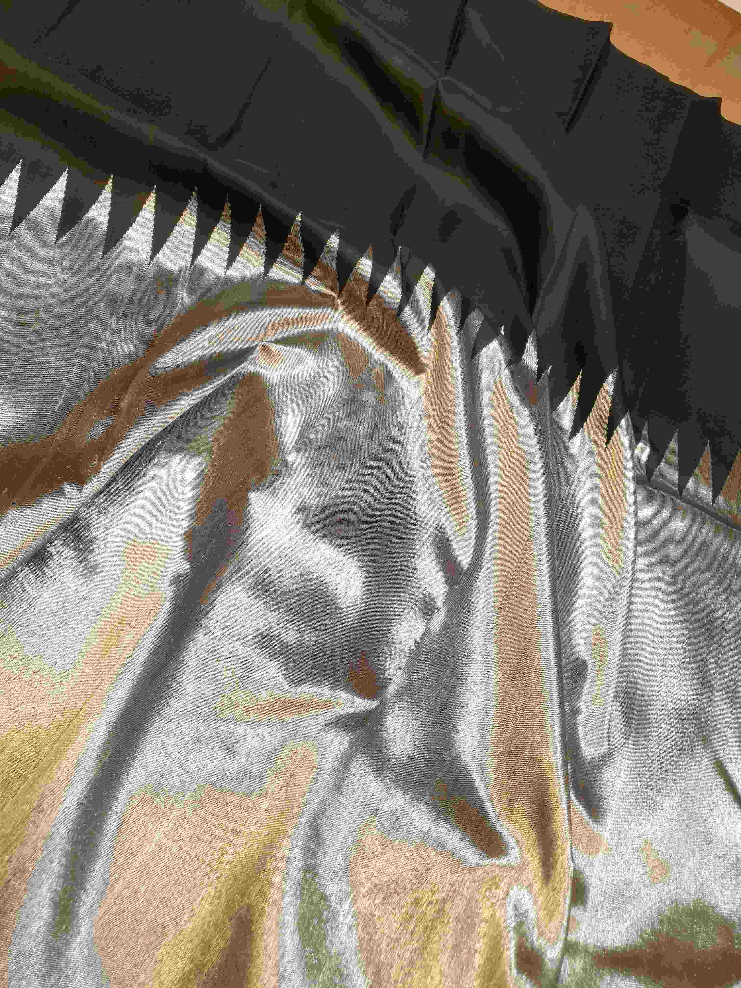 Black Kanchipuram Handloom 2G Silver Pattu Silk Saree